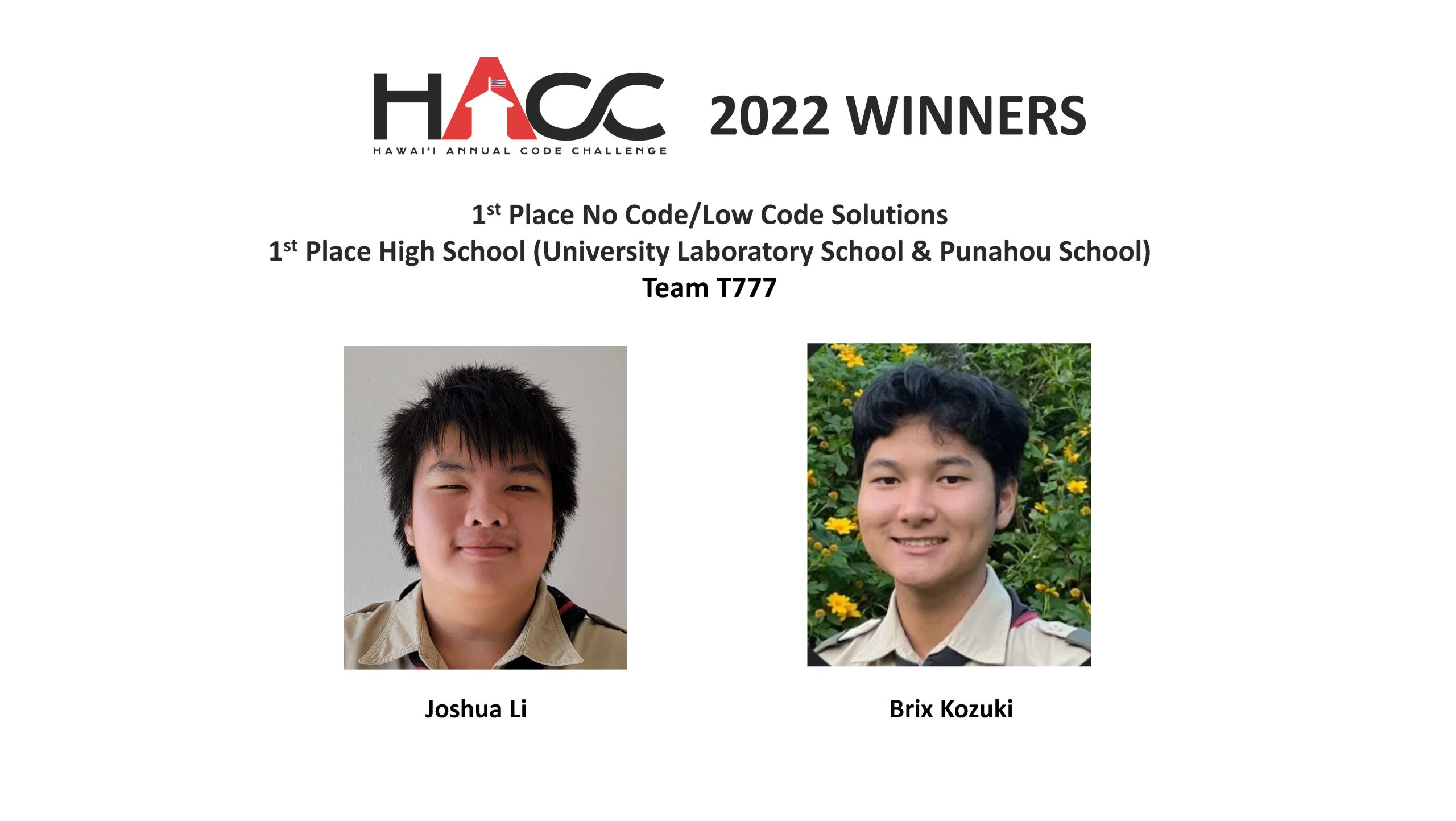 Office of Enterprise Technology Services | High School Team Takes Home ...